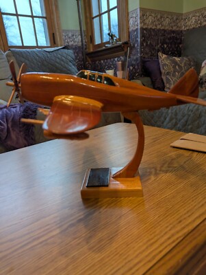 P47 Thunderbolt NATURAL WOOD AIRPLANE MODEL -W- Personalized Plaque | eBay