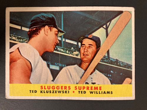 1958 Topps Baseball Ted Williams Slugger #321 GD+ Condition (Set Break ...