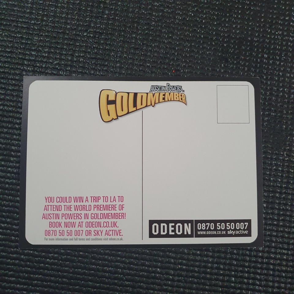 Austin Powers: GoldMember Movie Film Postcard Card. Mike Myers | eBay UK