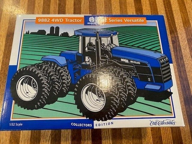 New Holland Versatile 4WD 9882 Farm Tractor w Triple Tires Ertl 1:32 W ...