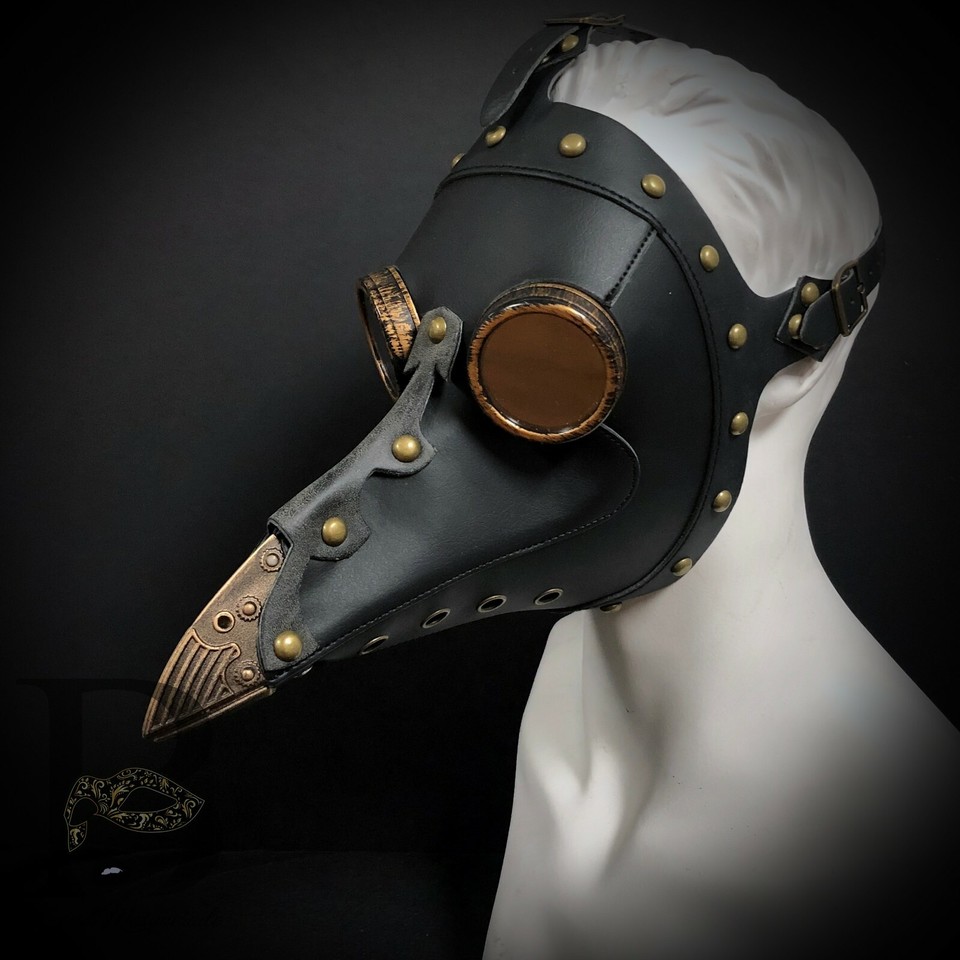 Plague Doctor Mask Long Nose Raven Bird Mask for Halloween Cosplay ...