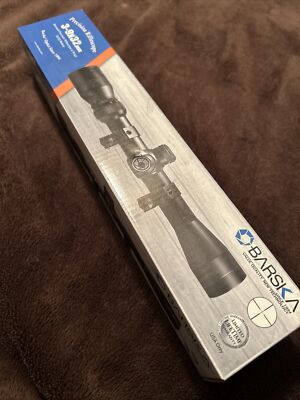 22 Rifle Scope Plinker Riflescope 3-9x32 30/30 Reticle w/ Rings Black ...