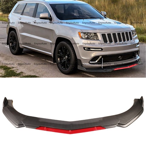 For Jeep Compass UNIVERSAL Front Bumper Lip Spoiler Splitter Carbon ...