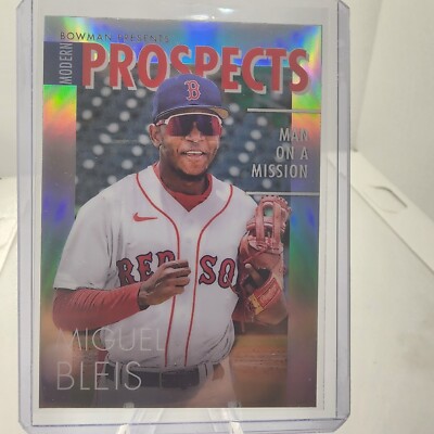 Miguel Bleis, Modern Prospects, Man on a Mission, 2023 Bowman #MP-5 Red ...
