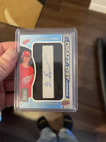 Simon Edvinsson Letter I Draft Day Marks Auto | eBay