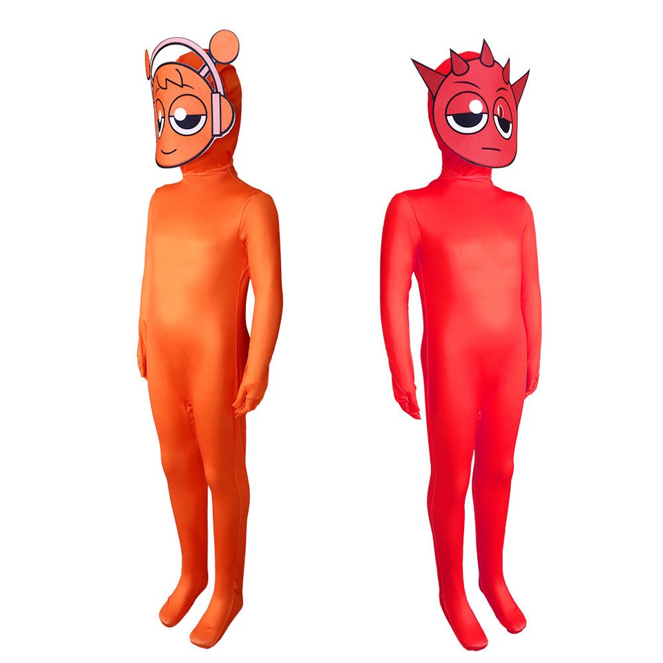 Sprunki- Incredibox Cosplay Kids Jumpsuit Wenda Oren Clukr Bodysuit ...