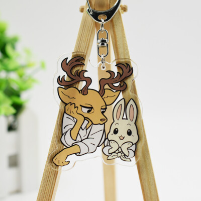 Beastars Cute Key Chain Legoshi Haru Anime Keychain Pendants Key Buckle ...