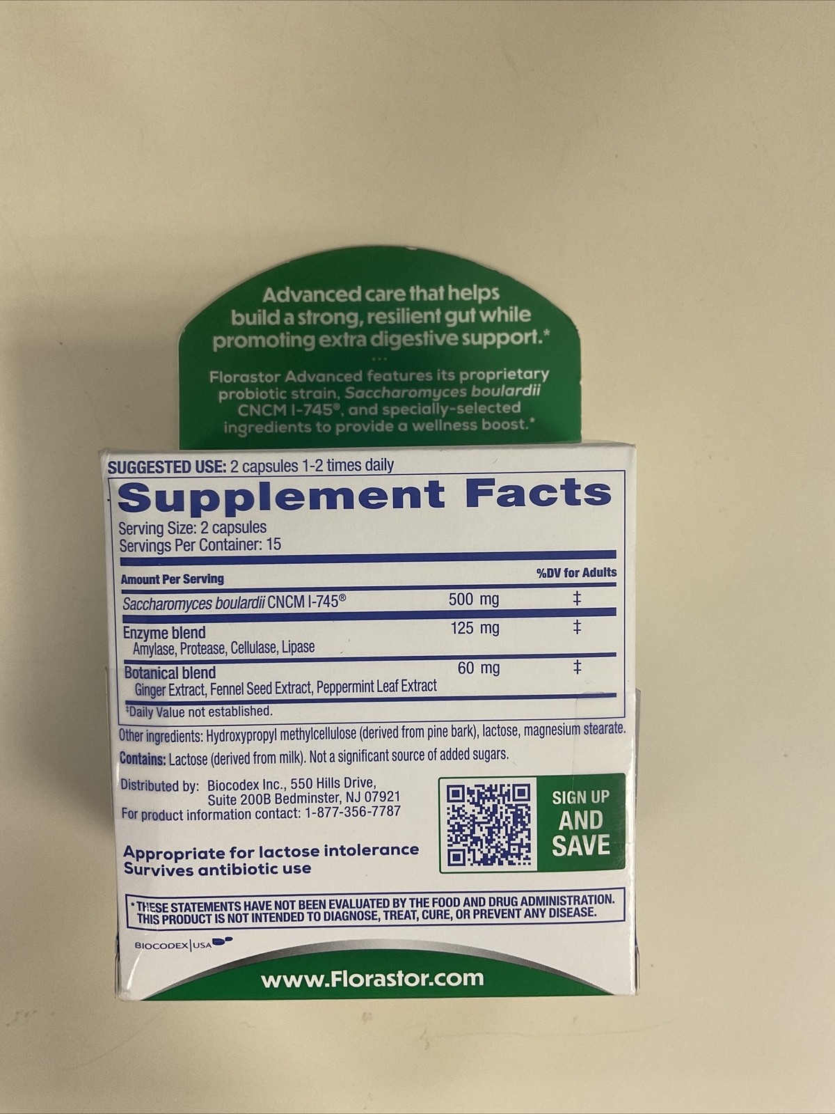 Florastor Advanced Gas & Bloat Relieves Gas & Bloating Exp:9/25 | eBay