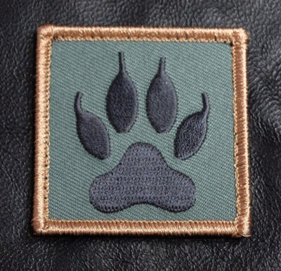 WOLF TRACKER PAW MILITARY TACTICAL MORALE HOOK PATCH (WTP2) | eBay