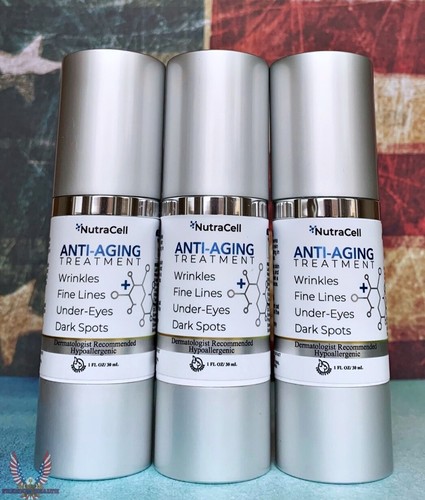 NUTRACELL Anti-Aging Treatment 3oz w/Retinol Peptides 3MONTH SUPPLY ...