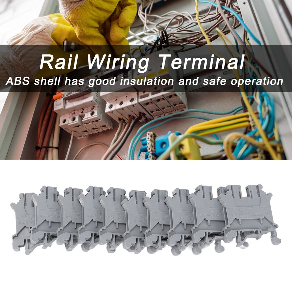 100Pcs Terminal Screw Type Copper Combination Terminals Block 800V 32A ...
