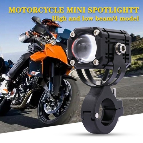 2Pcs Universal Motorcycles Headlight Red Flashing Auxiliary Driving ...