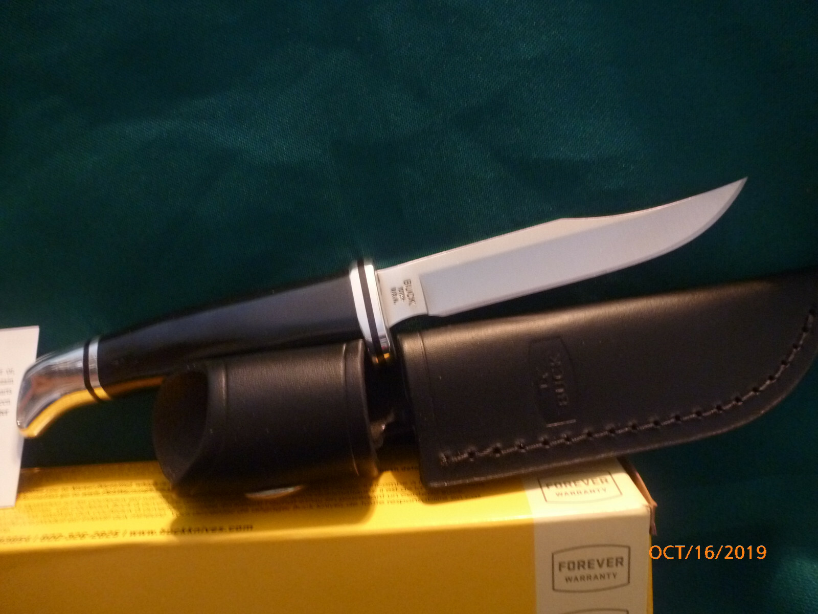 Buck 102 Woodsman Small Fixed Blade Knife 102bks USA With Leather ...