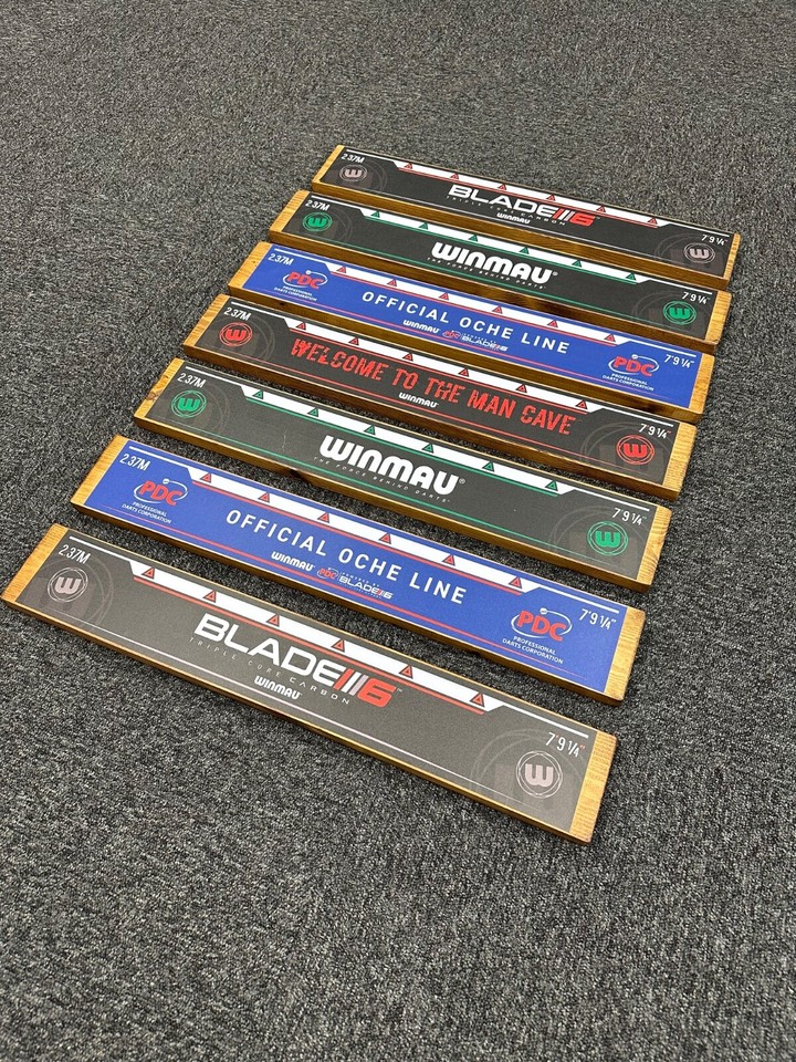 WINMAU DARTS RAISED OCHE FOOT BAR PDC , MAN CAVE DESIGN WITH HOOK LOOP ...