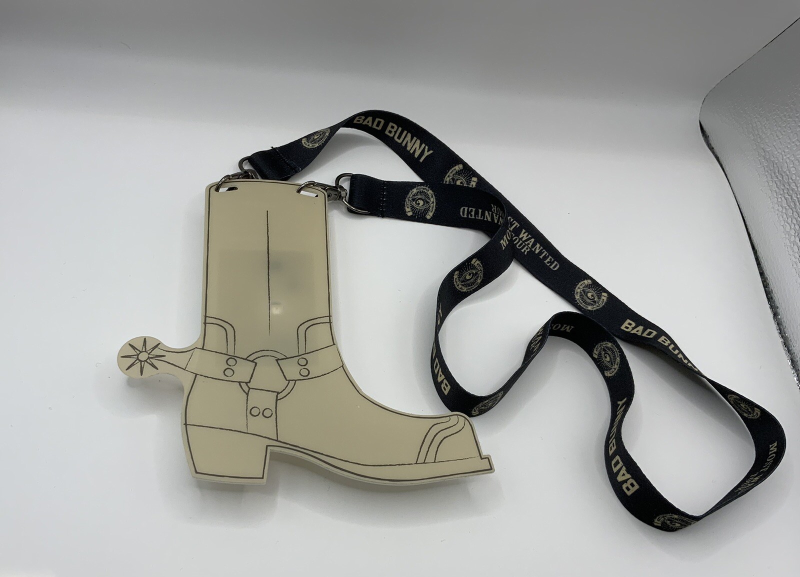 Bad Bunny Most Wanted 2024 Concert Cowboy Western Boot Lanyard | eBay