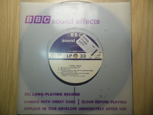 BBC Sound Effects Vinyl Record: Diesel Train: Interior & Ex'r, Guards ...