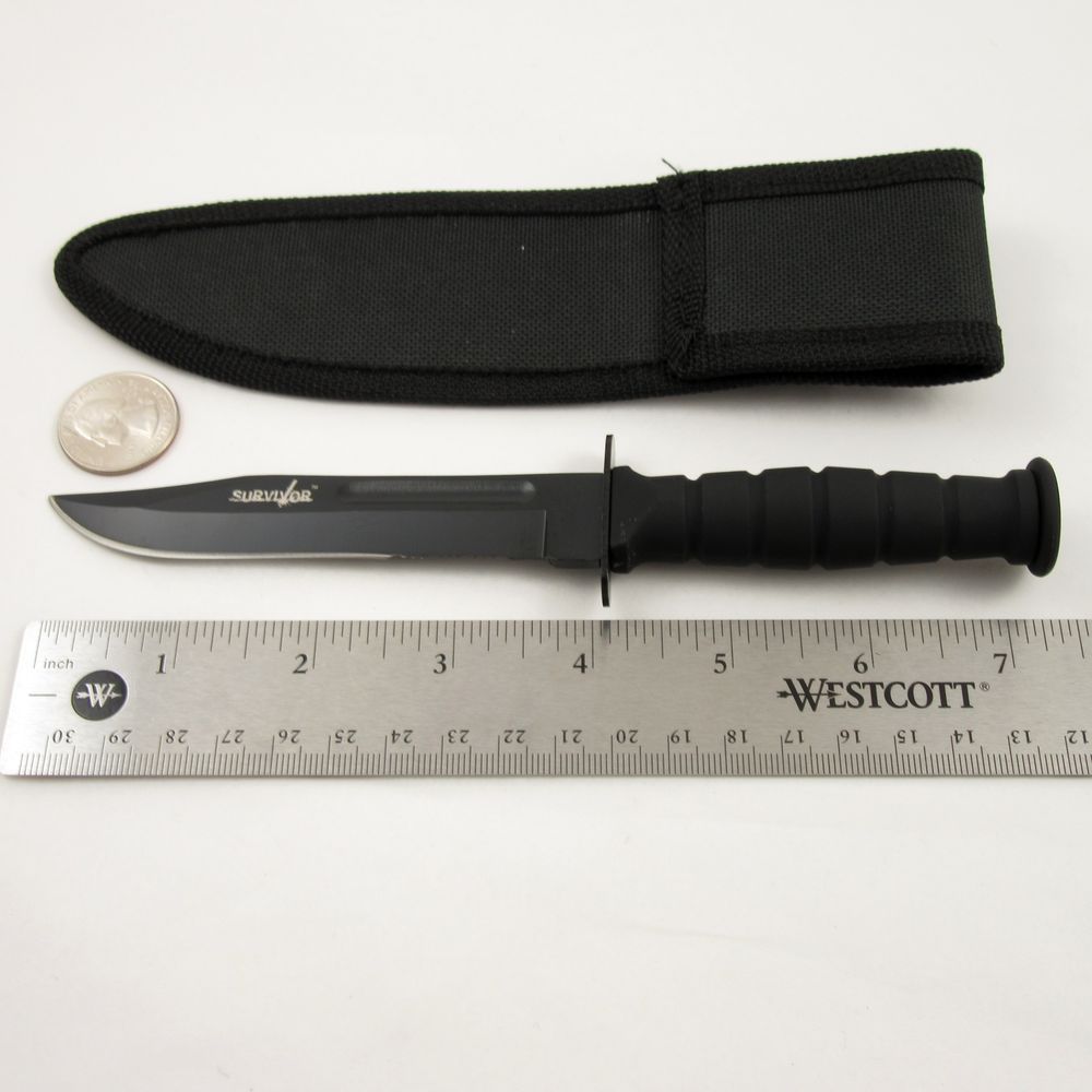 Survivor HK1023DP 7 inch Fixed Blade Knife - Black for sale online | eBay