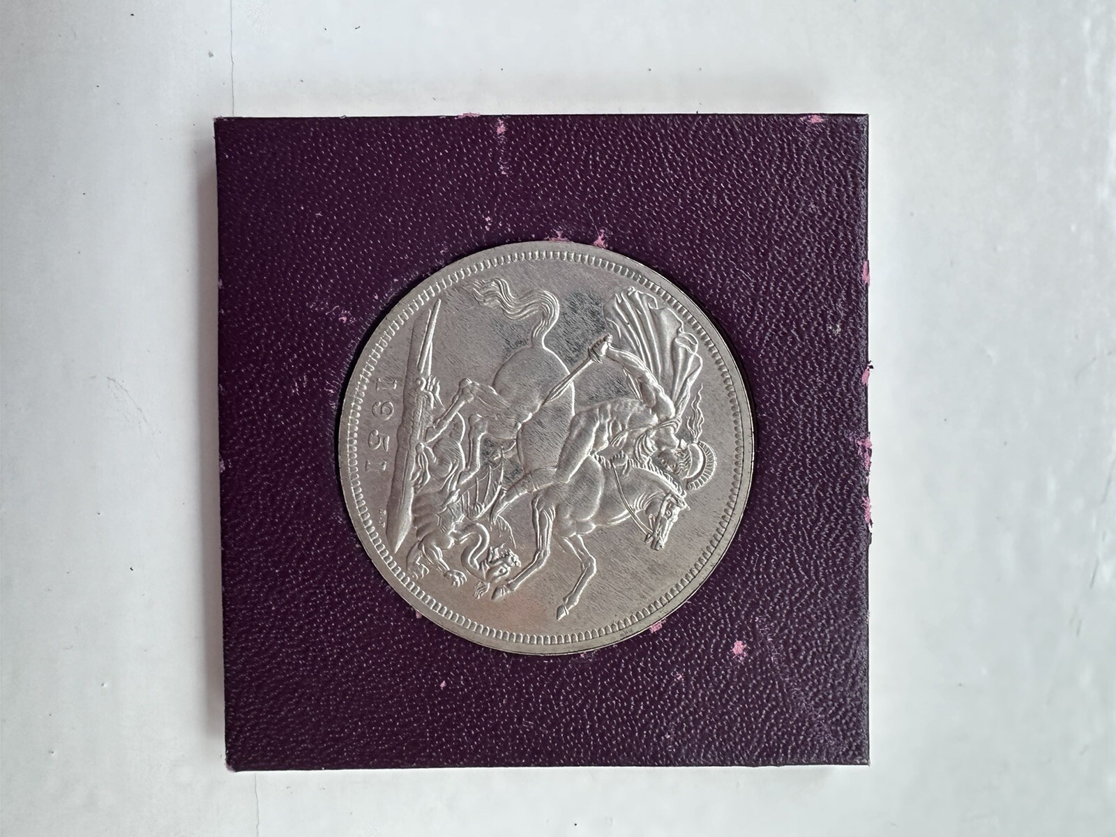 1951 Crown Festival of Britain George VI A grade Original Five Shilling ...