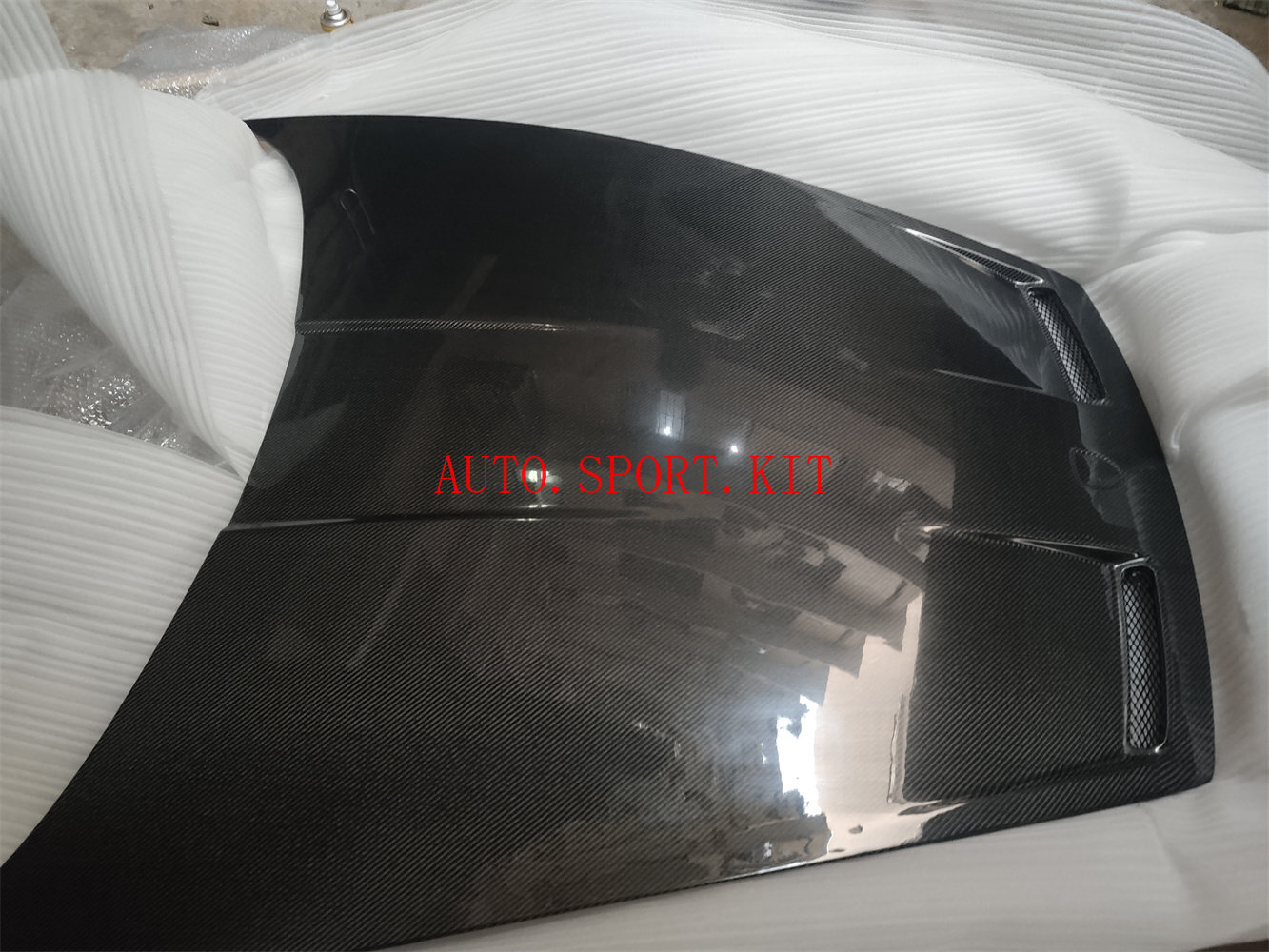 Carbon Fiber Bonnet GT3 Spoiler Side skirt Front lip Diffuser For ...