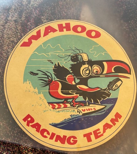 VINTAGE WAHOO RACING TEAM DECAL | eBay
