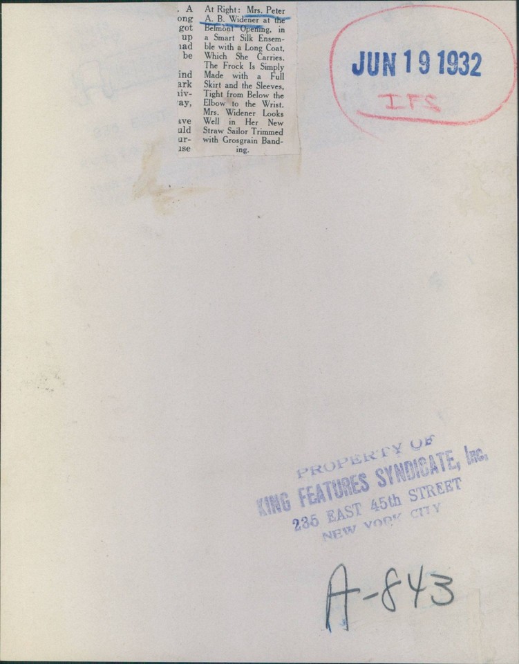 1932 Press Photo Socialite Peter Widener and Wife at Belmont Park Horse ...