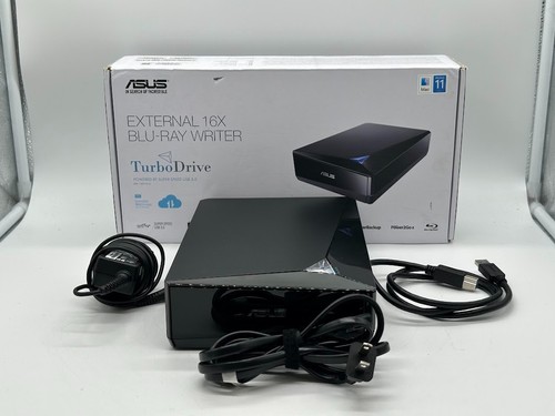 ASUS BW-16D1X-U External Blu-Ray Burner Drive for PC - Black ...