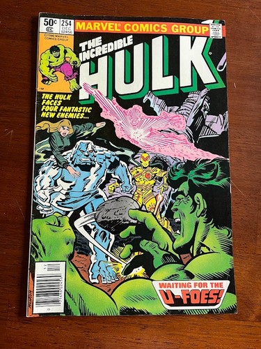 INCREDIBLE HULK # 254 FINE MARVEL COMICS 1980 1ST APPEARANCE OF U-FOES ...
