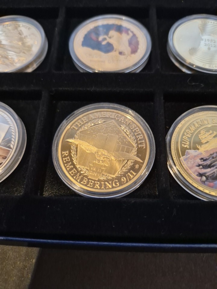 12 x 40mm Commemorative Coins + Display Box Mixed Lot LOT 2 | eBay UK