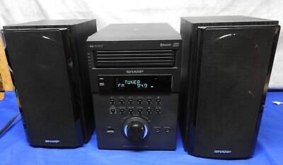 Sharp XL-BH250 Micro Component System 5 Disc CD Changer Radio Bluetooth ...