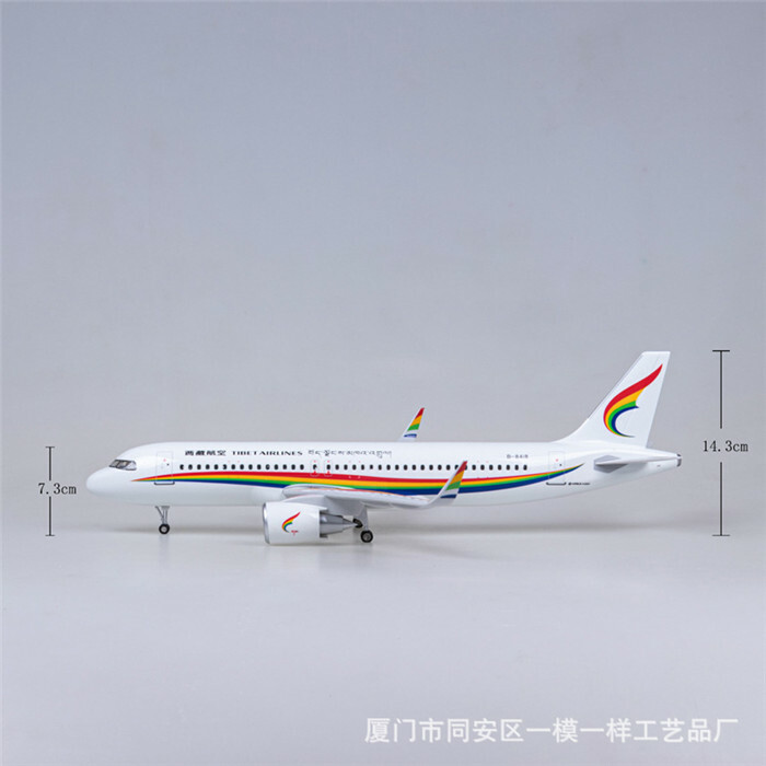1/80 Tibet Airlines A320 neo Passanger Airplanes Aricrafts Resin Model ...