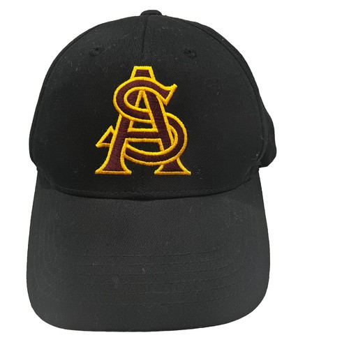 Arizona State Sun Devils Hat Cap Purple Gold on Black Hook Loop EUC | eBay