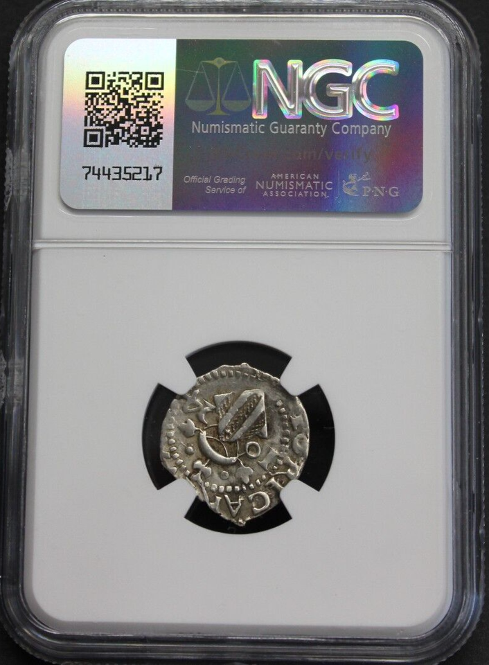 1624 PHILIP IV REAL COB NGC AU DIECIOCHENO VALENCIA SPANISH COLONIAL ...