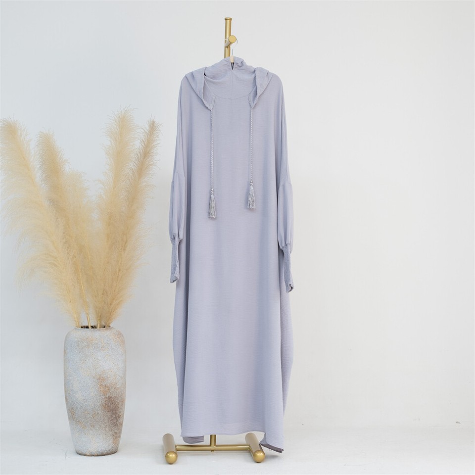 Ramadan Muslim Women Kaftan Abaya Hooded Dress Islamic Arab Robe Turkey ...