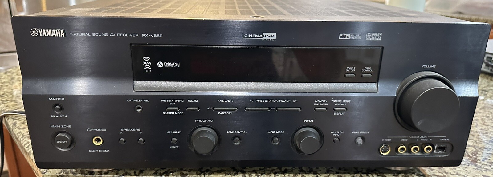 Yamaha RX-V659 Home Theater Natural Sound Digital Audio/Video Stereo ...