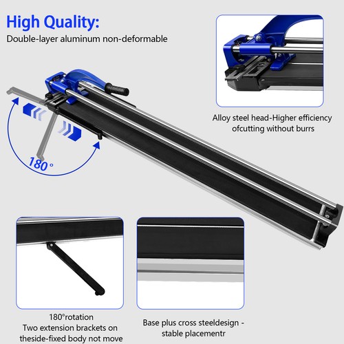 For Porcelain Ceramic 48" Manual Tile Cutter Cutting Machine Tool with ...
