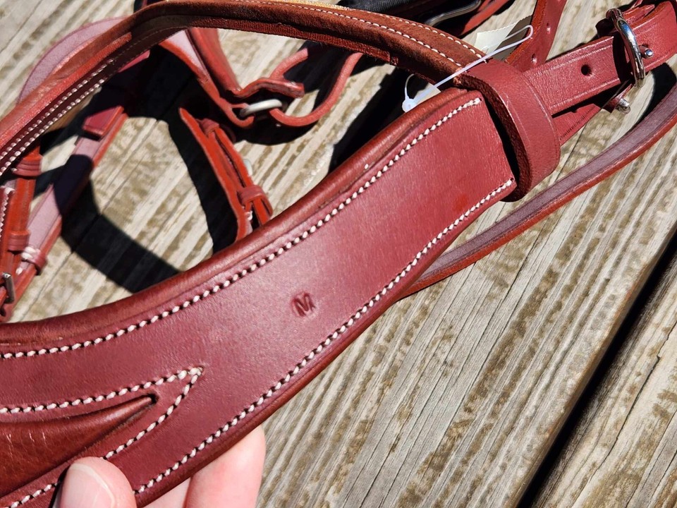 NWT Devoucoux Makila Crystal Padded Monocrown Dressage Full Double ...