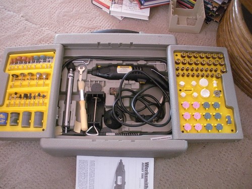 Electric Rotary Tool Worksmith In Case For Buff, Grind, Polish,Sand ...