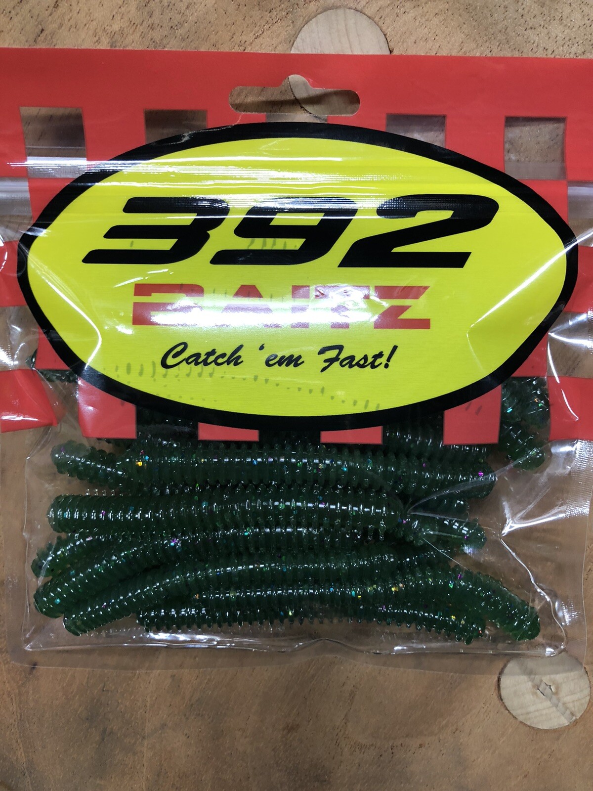 392 Baitz 4” French Fry Worm Watermelon Candy 20ct | eBay