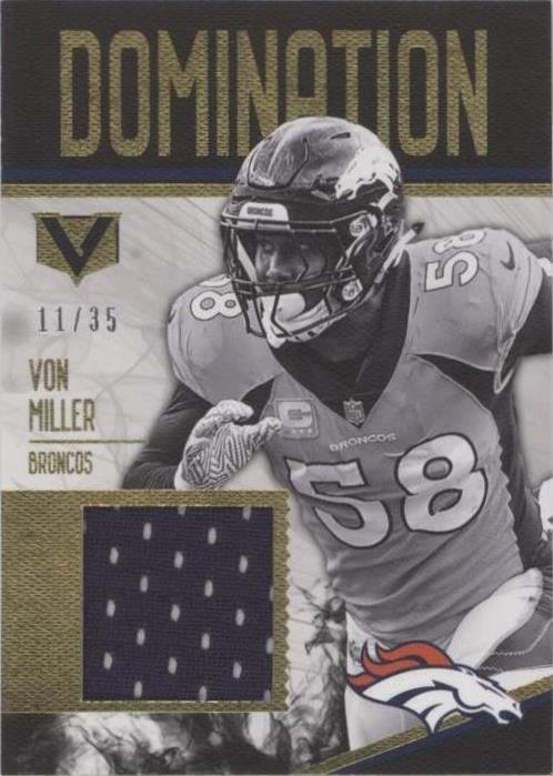 2017 Panini Vertex - Domination Von Miller #DM-13 /35 (MEM) for sale ...