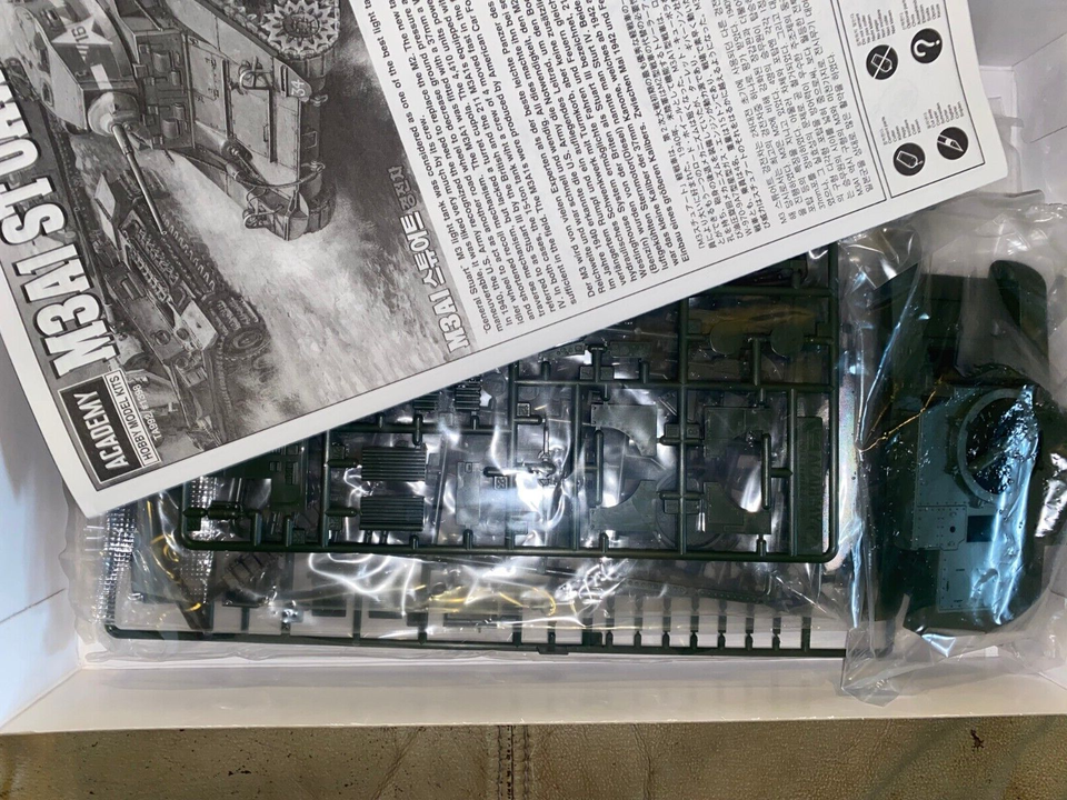 Academy Hobby Model Kits 1/35 Scale U S M3A1 Stuart Light Tank 1398 | eBay