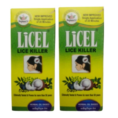 2x Licel Lice & Nits Killer Oil Kills Lice, Eggs and Nits Naturally ...