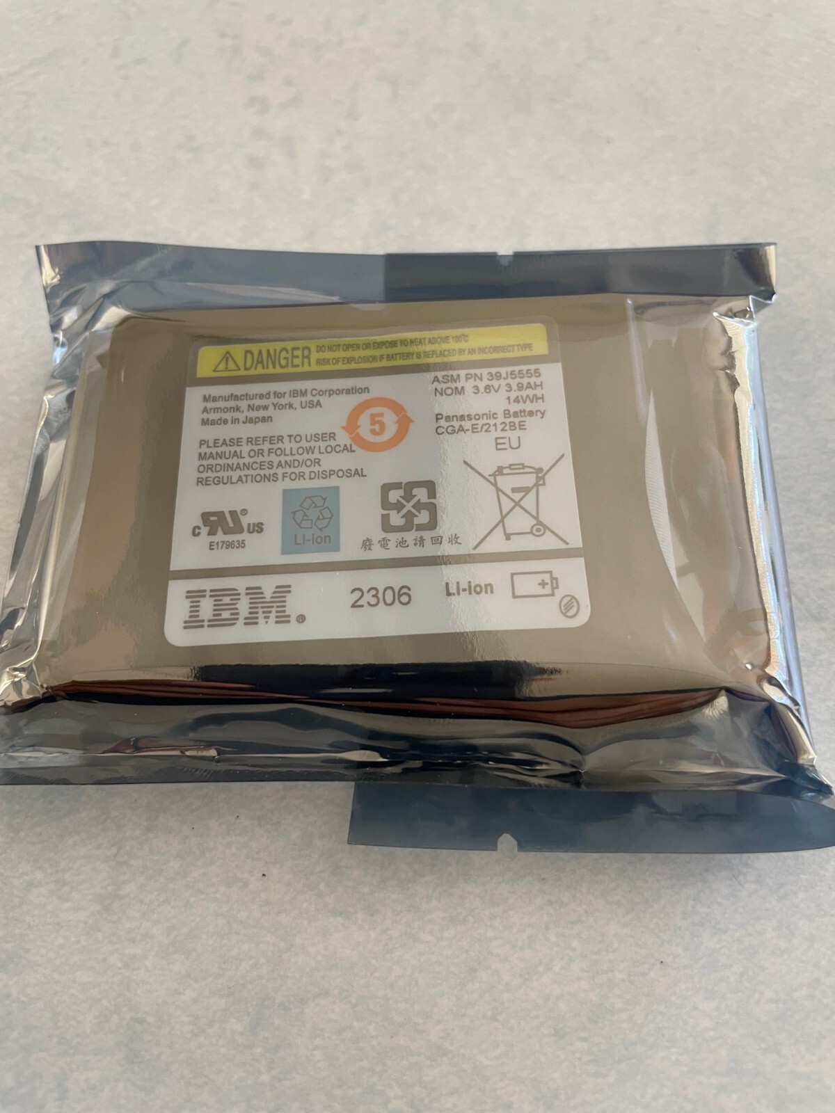39J5555,44V5193 IBM CACHE BATTERY PACK for EJ01 5630 | eBay