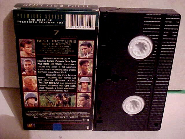The Thin Red Line (VHS, 1999)GEORGE CLOONEY JOHN CUSACK WOODY HARRELSON ...