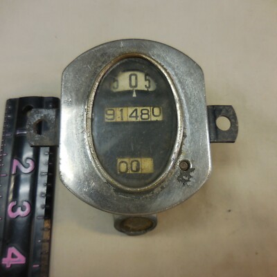 Vintage Stewart Warner Speedometer w/ Odometer & Trip Oval Roller 1920 ...