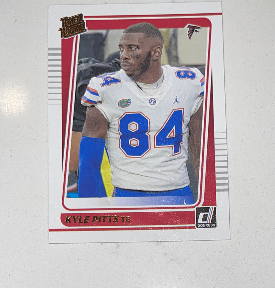 KYLE PITTS 2021 PANINI DONRUSS RATED ROOKIE PORTRAIT CANVAS RC ATLANTA ...