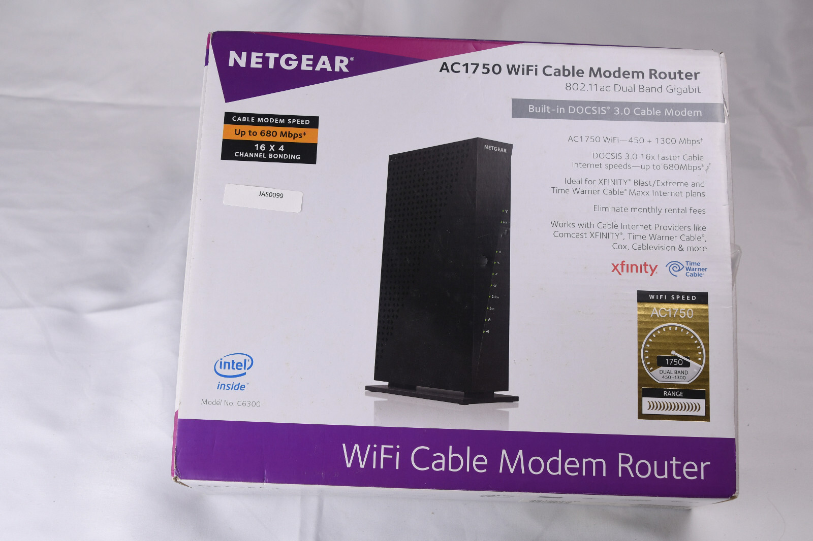 NETGEAR AC1750 C6300 WiFi Cable Modem Router 606449096231 | eBay