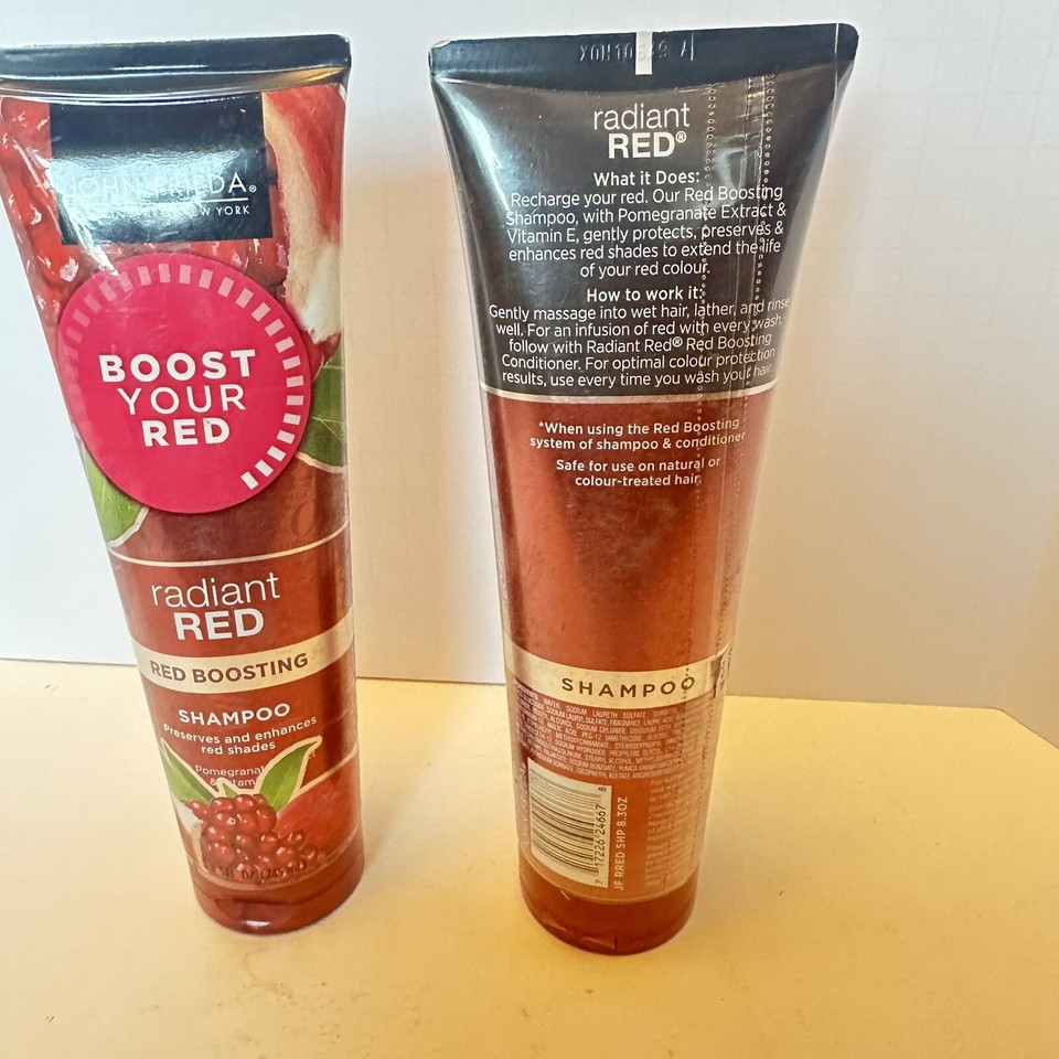 2x John Frieda Radiant Red Boosting Shampoo for Red Hair, 250 ml 8.3 Fl ...