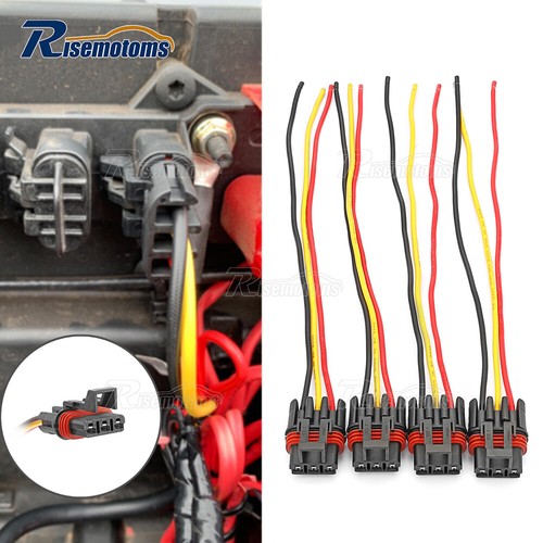 4pcs Pulse Power Plug Connector Pigtail Adapter For Polaris RZR RS1 ...