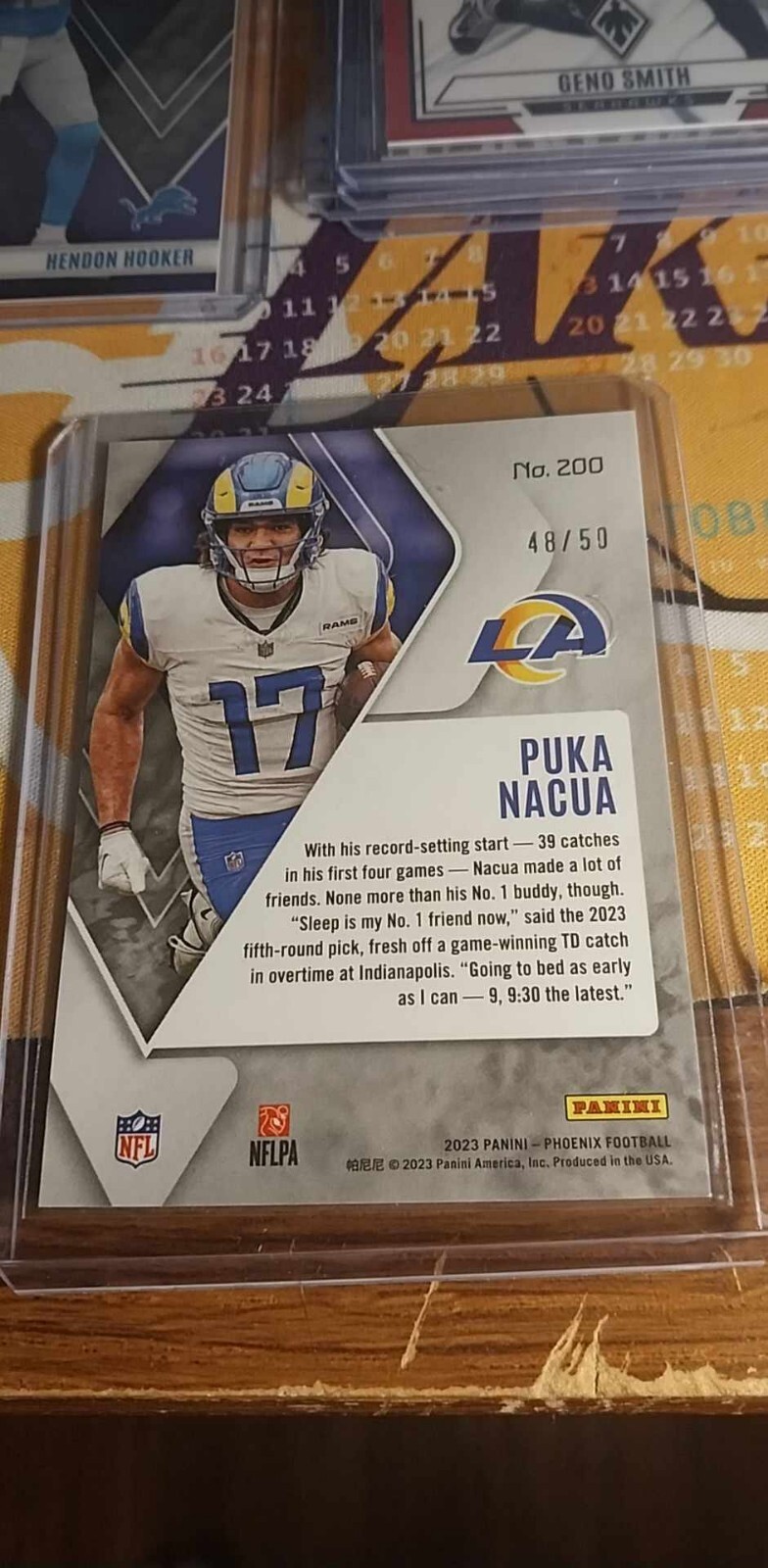 2023 Phoenix Puka Nacua Fire And ICE 25/50. Los Angeles Rams. RC | eBay