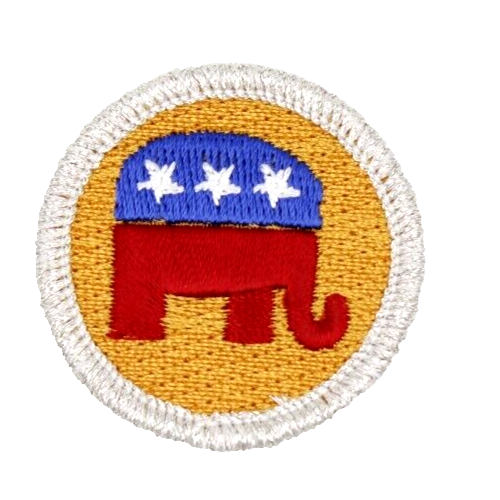 Boy Scouts Republican Spoof Merit Badge BSA Funny Private Issue ...
